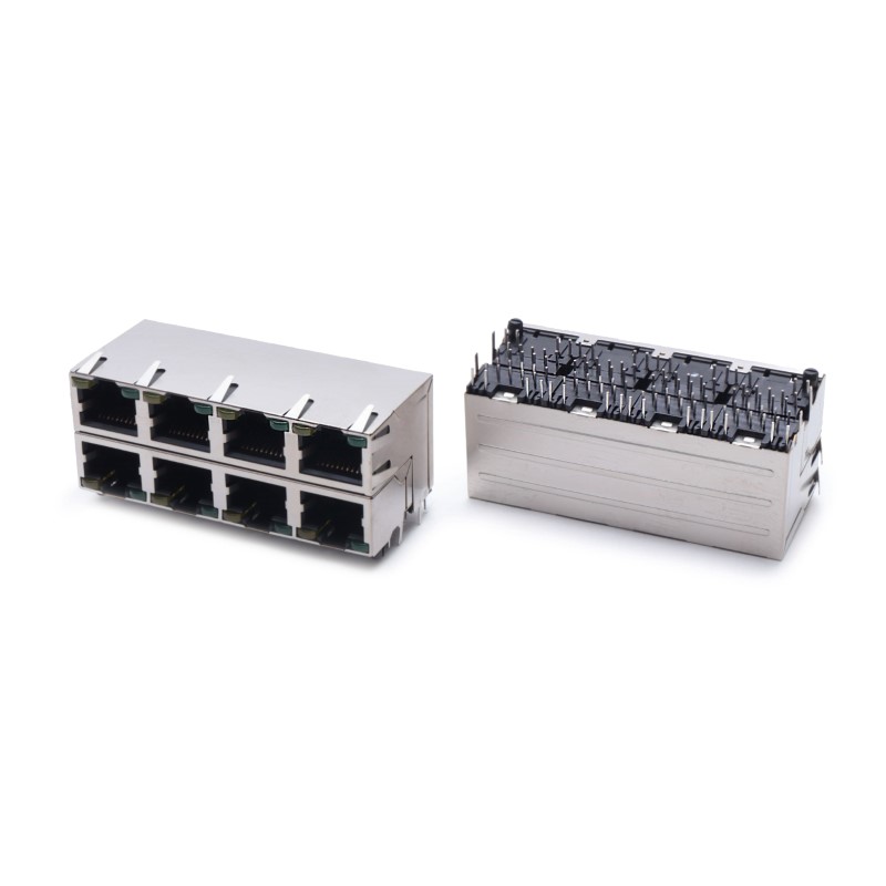 RJ50 2 x 4 Port R/A－RJ SERIES－CONNECTOR－SUN JET－Wire and Cable Ultimate ...