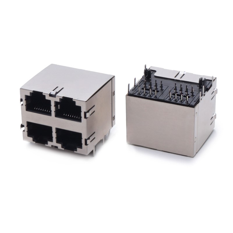RJ45 2 x 2 Port R/A－RJ SERIES－CONNECTOR－SUN JET－Wire and Cable Ultimate ...