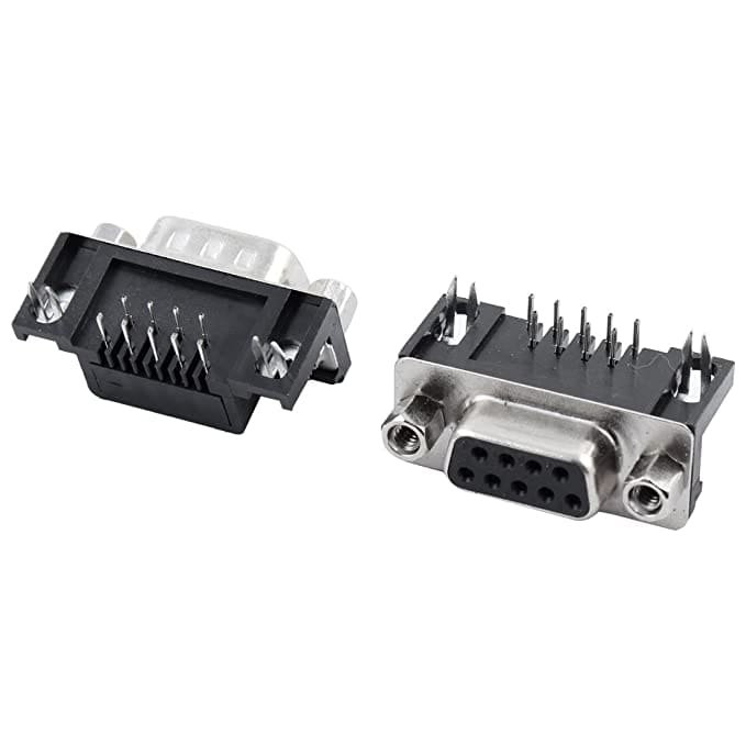 DB 9 Pin (F) R/A－D-SUB－CONNECTOR－SUN JET－Wire and Cable Ultimate Solution