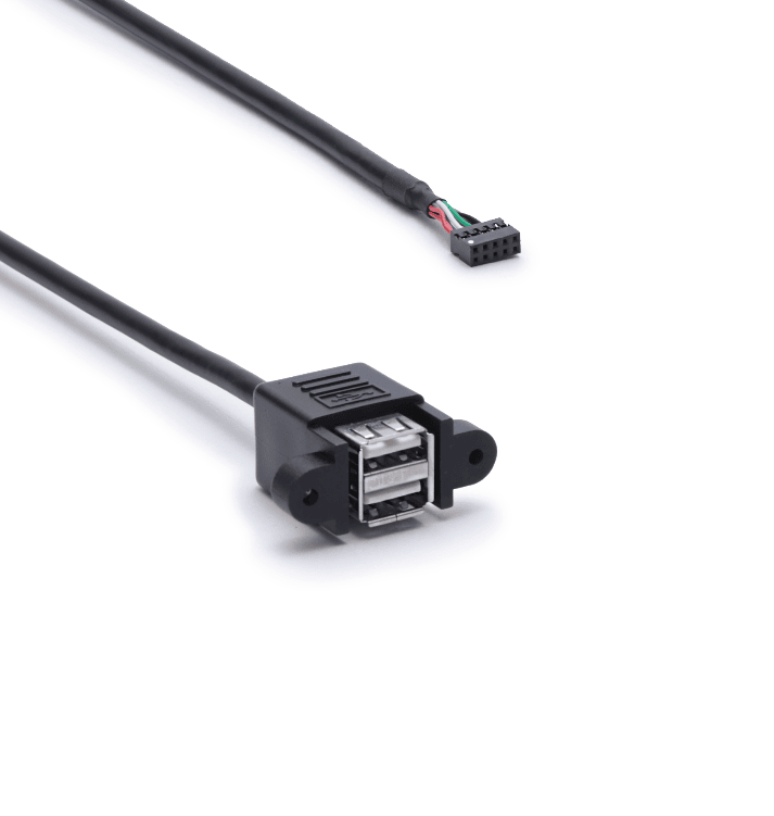 Dual layer USB jack panel mount type cable.－USB－CABLE－SUN JET－Wire and ...