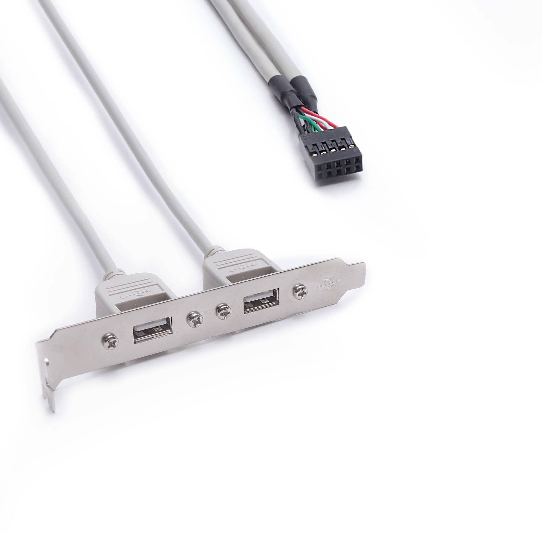 Dual Slot Bracket USB 2.0 type A－USB－CABLE－SUN JET－Wire and Cable ...